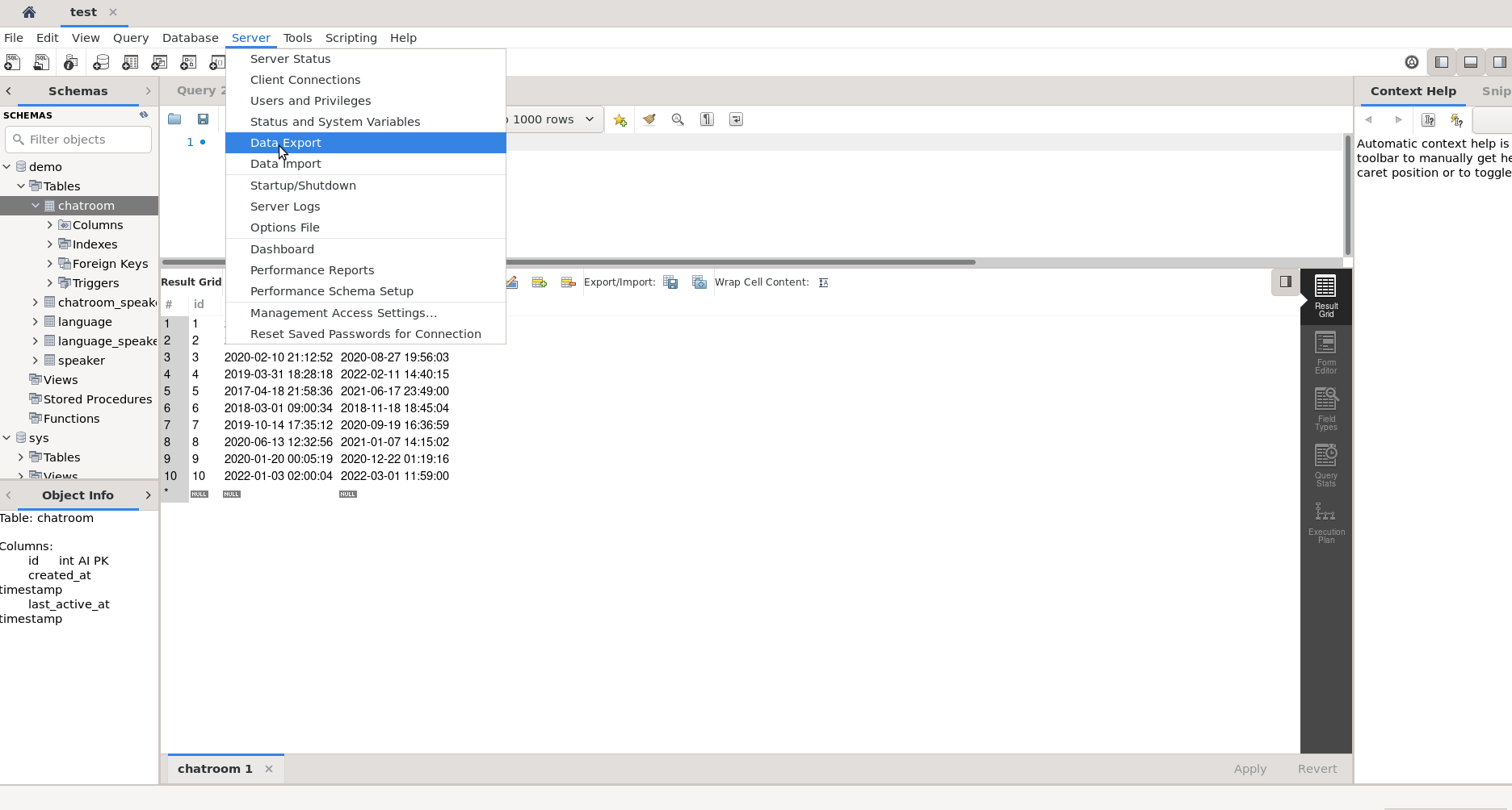 Predecessor Story Abbreviate Generate Script Mysql Workbench Grain Wing Marked